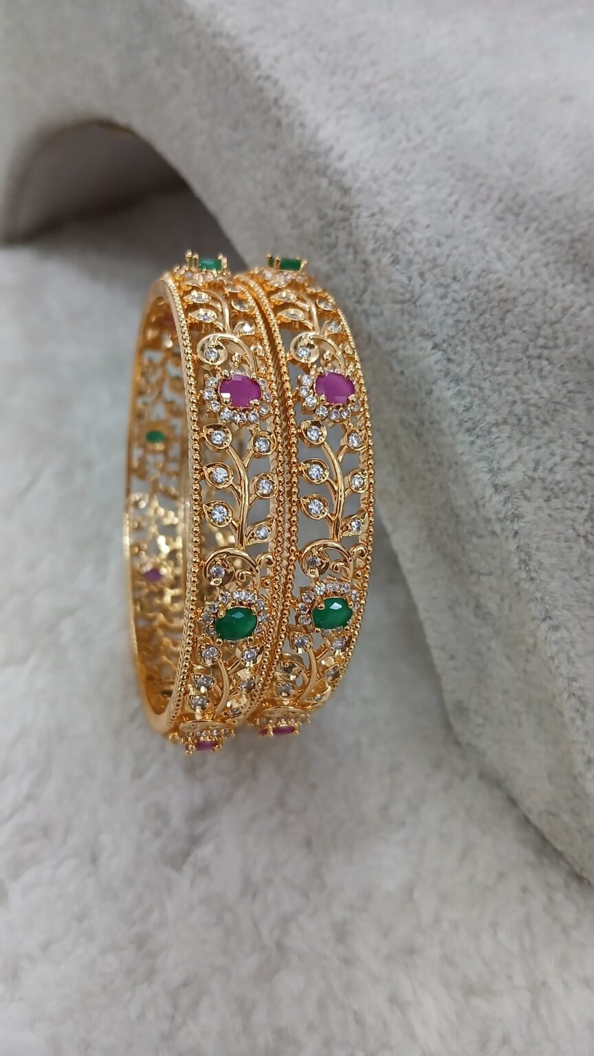 Gold copy small flower design - Nandhana Collections